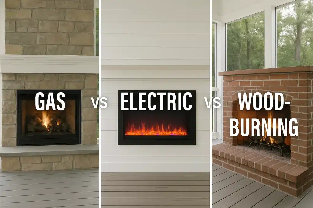 Can You Put a Fireplace in a Screened Porch? Yes, Here's How | Blue ...